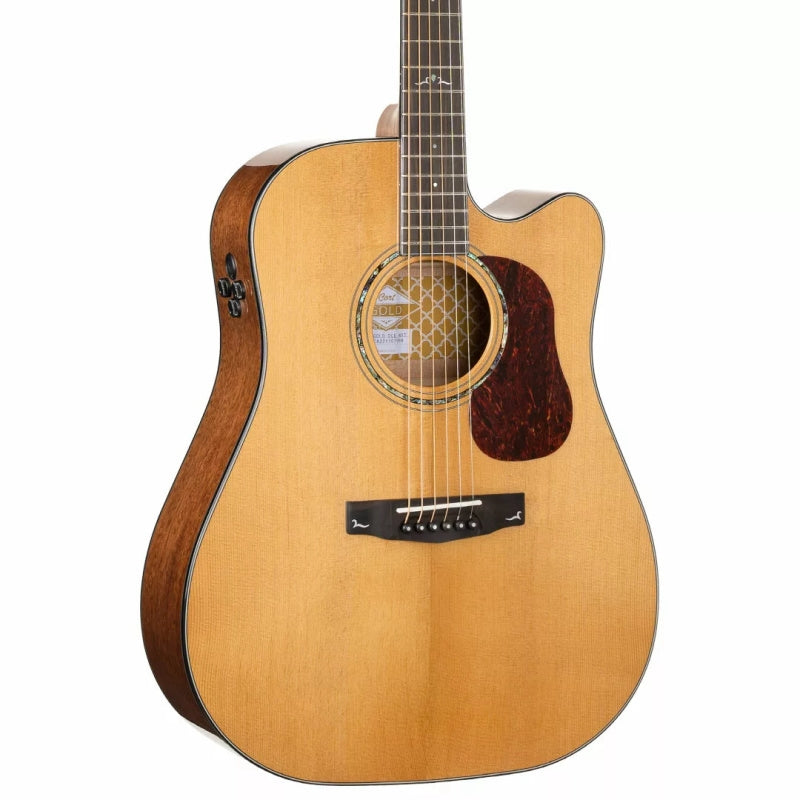 Cort Gold Series DC6 Acoustic-Electric Guitar. Natural Glossy — MusicStox