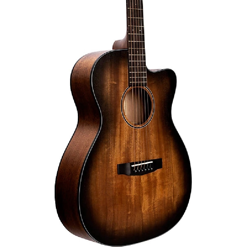 Cort CORE-OC Solid OM Acoustic-Electric Guitar Mahogany. Open Pore Bla ...