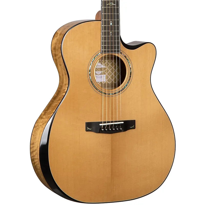 Cort Gold-Edge Acoustic-Electric Guitar. Natural Gloss — MusicStox