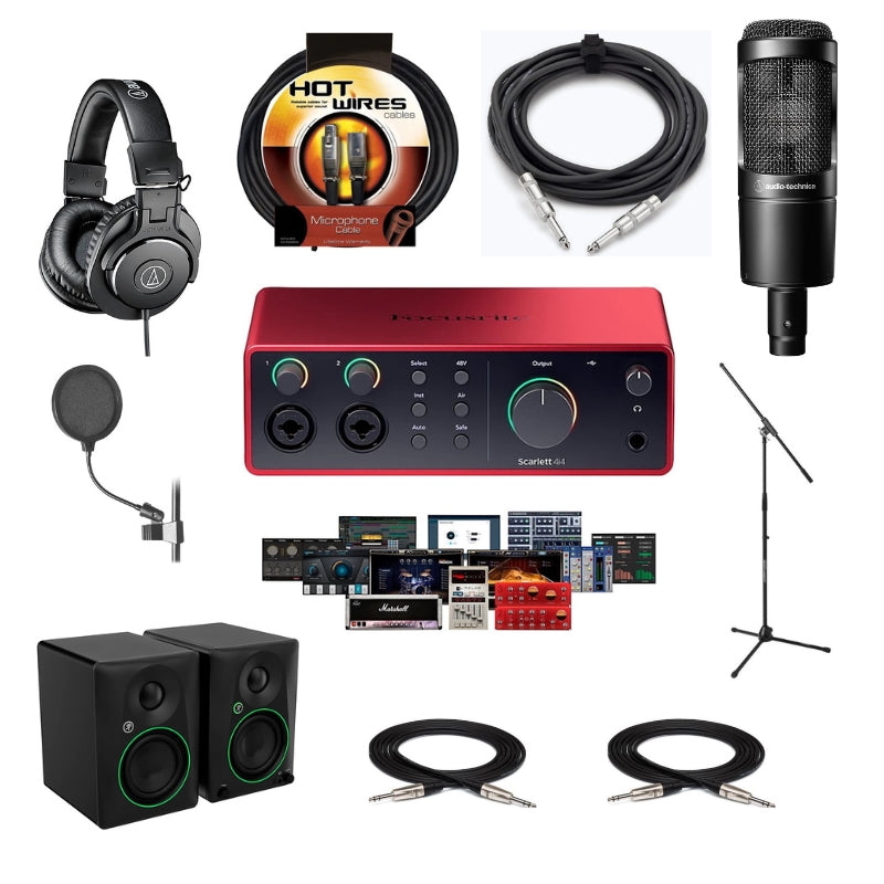 Home Recording Studio Hobbyist Bundle with Monitors — MusicStox